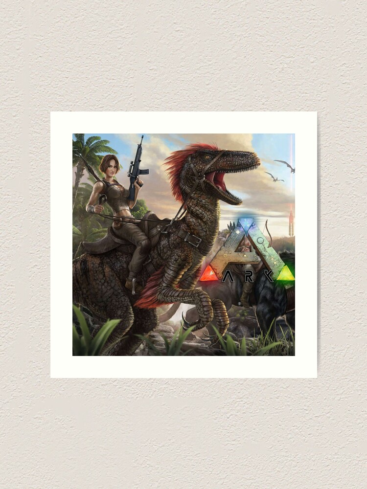 "Ark Survival Evolved Raptor Trainer" Art Print for Sale by Alfi-Red ...