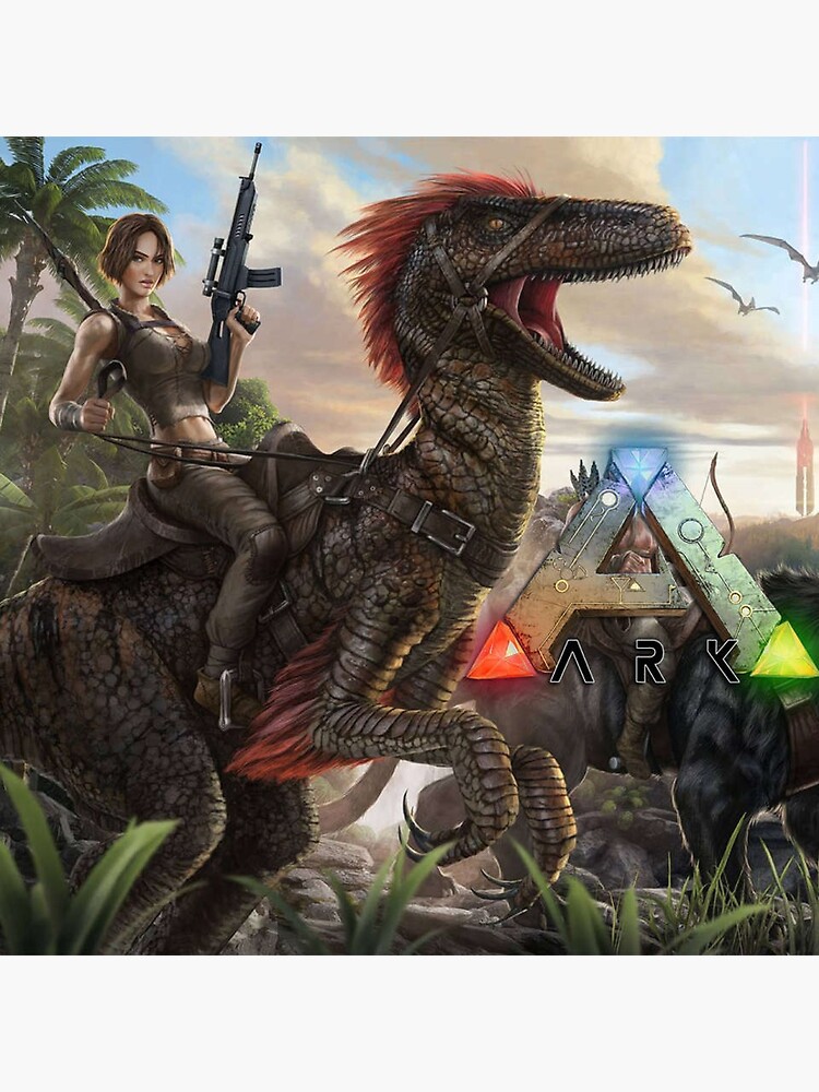 "Ark Survival Evolved Raptor Trainer" Art Print for Sale by Alfi-Red ...