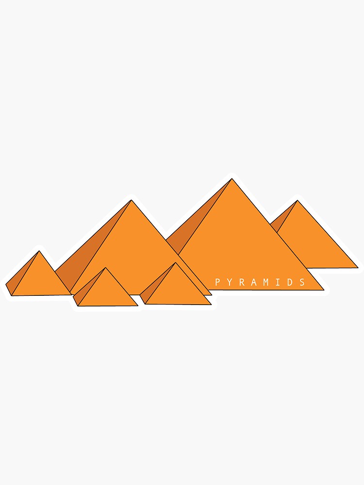 "Pyramids" Sticker for Sale by boysdontcry011 | Redbubble