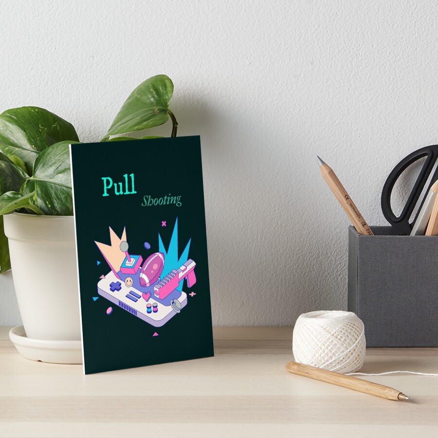 "Gaming Pull Shooting" Art Board Print by ArtsArcheology | Redbubble