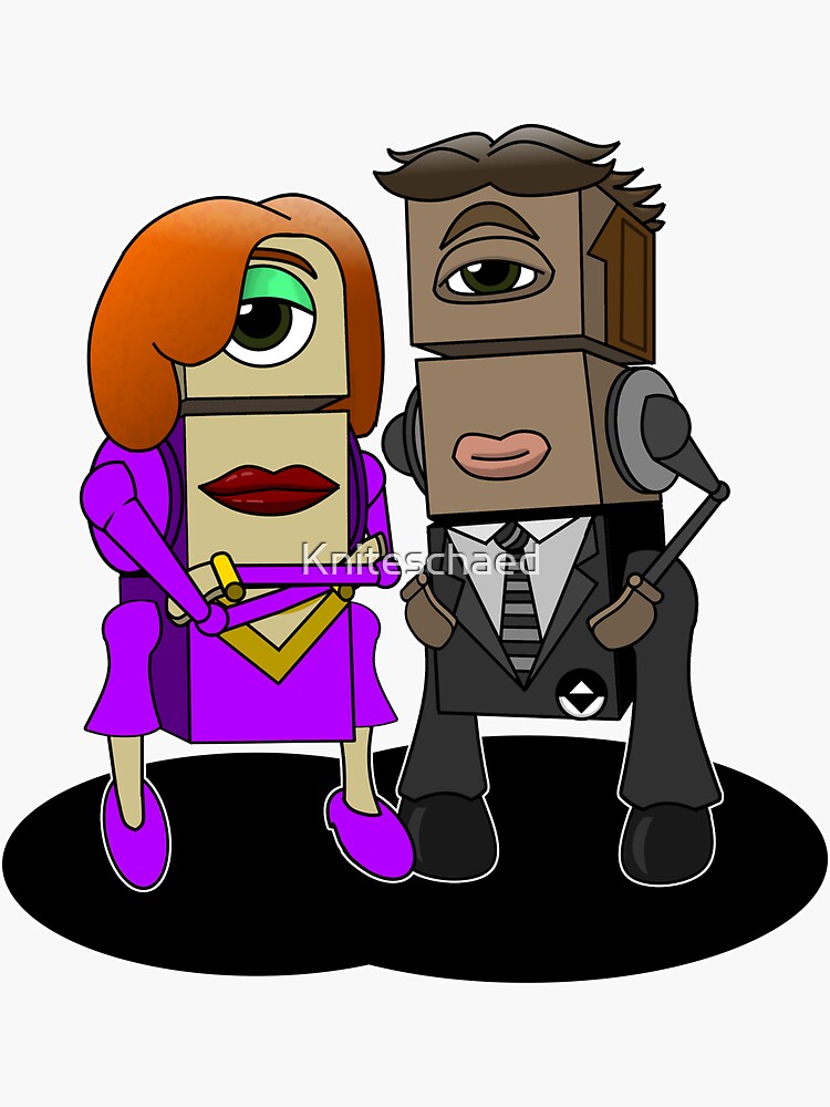 "Data Nully and Fax Modem" Sticker for Sale by Kniteschaed | Redbubble