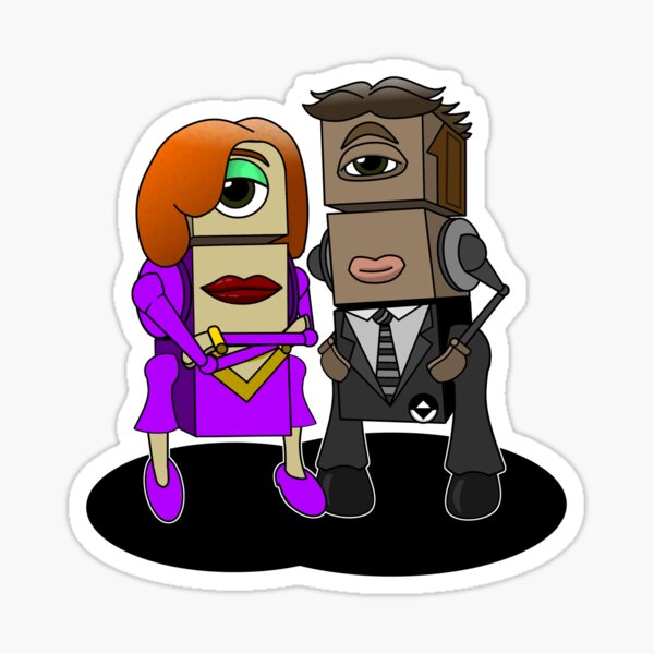 "Data Nully and Fax Modem" Sticker for Sale by Kniteschaed | Redbubble