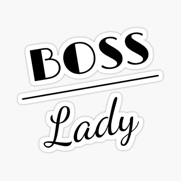 "BOSS LADY" Sticker by HoodCulture | Redbubble