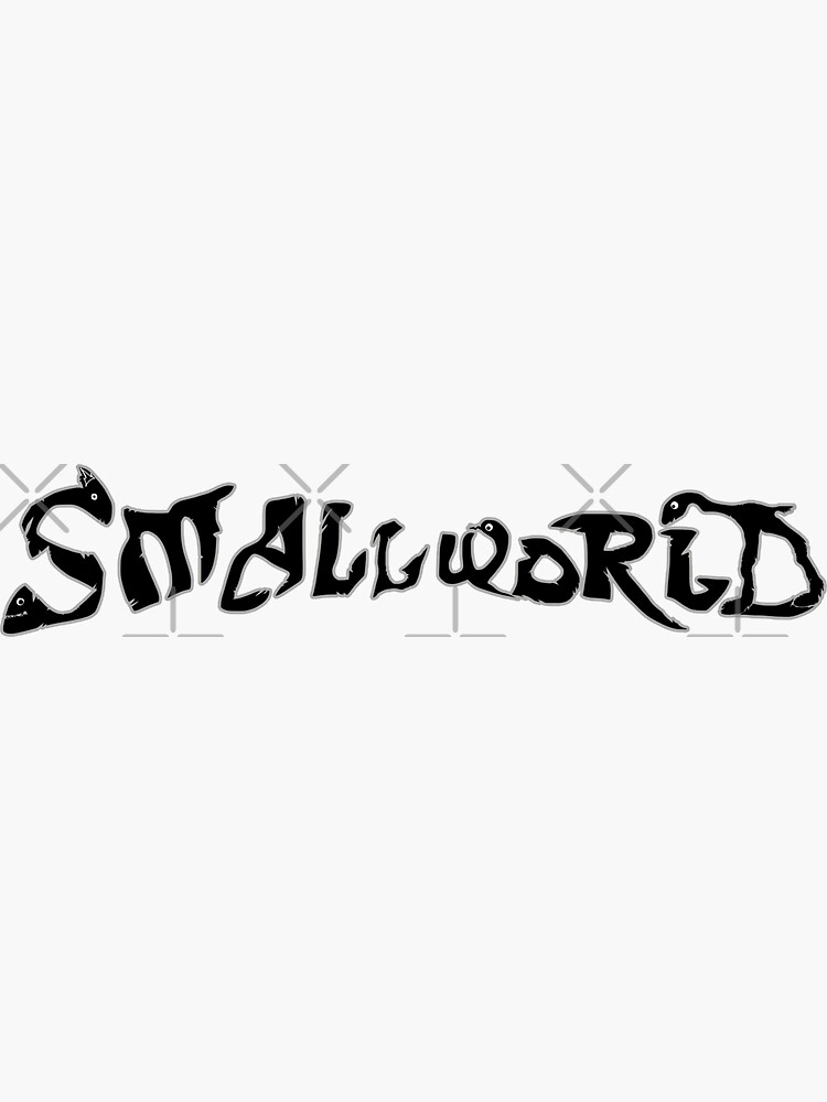 "SMALLWORLD" Sticker for Sale by Tukhvatshyna | Redbubble
