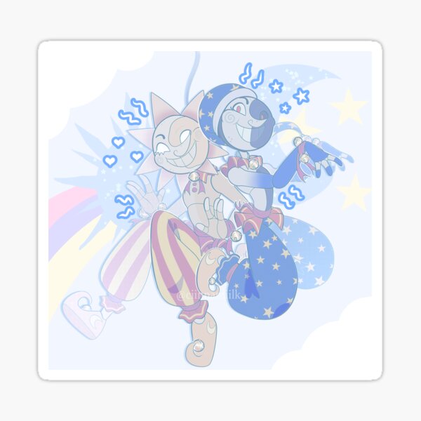 "Sundrop and Moondrop !" Sticker for Sale by qngelcore | Redbubble