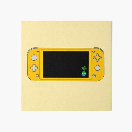 "yellow switch lite acnh loading screen" Art Board Print for Sale by ...