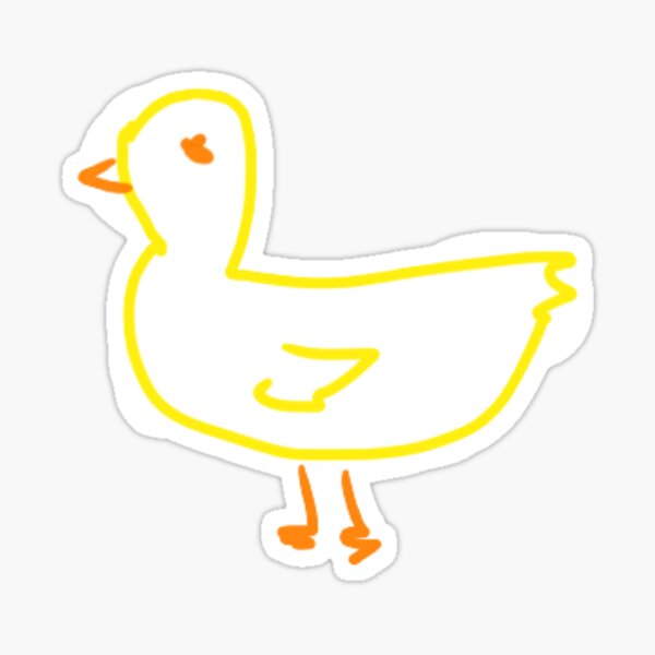 "ducky" Sticker by kitschybtch | Redbubble