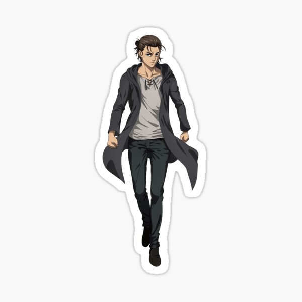 "Eren Yeager Attack on Titan" Sticker for Sale by OmoshiroiWear | Redbubble