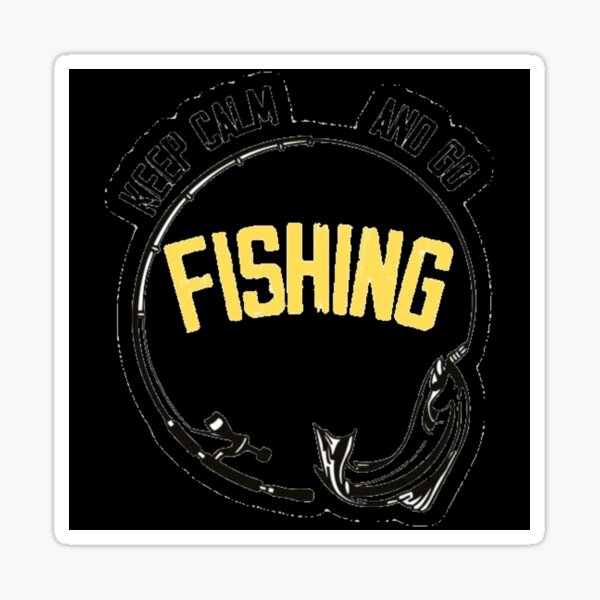 "Keep calm and go carb fishing Sticker" Sticker by anasschop | Redbubble