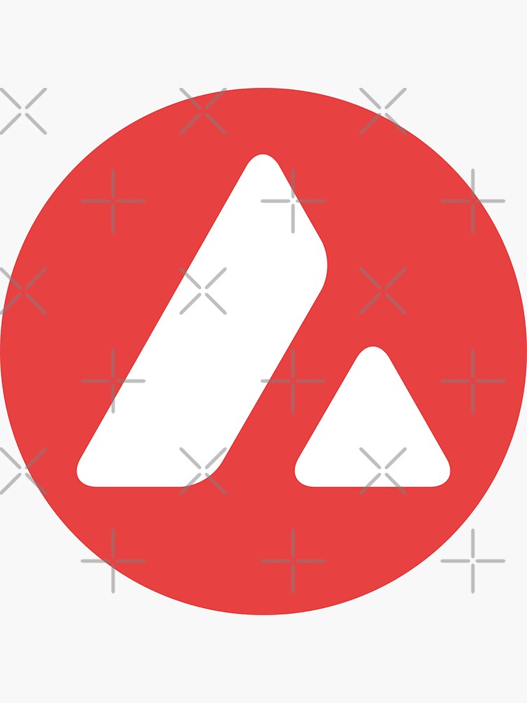 "Avalnche AVAX Logo" Sticker by StepupDesign | Redbubble