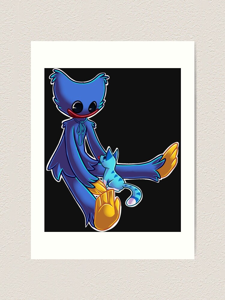 "fnf huggy wuggy " Art Print by WiZoEms1 | Redbubble