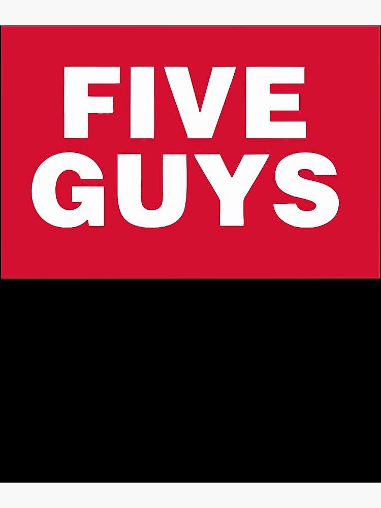 Póster «Logotipo de Five Guys esencial» de Petabic | Redbubble