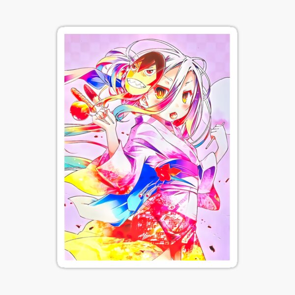 "Shiro Kimono Style No Game No Life" Sticker for Sale by Kyubinana ...