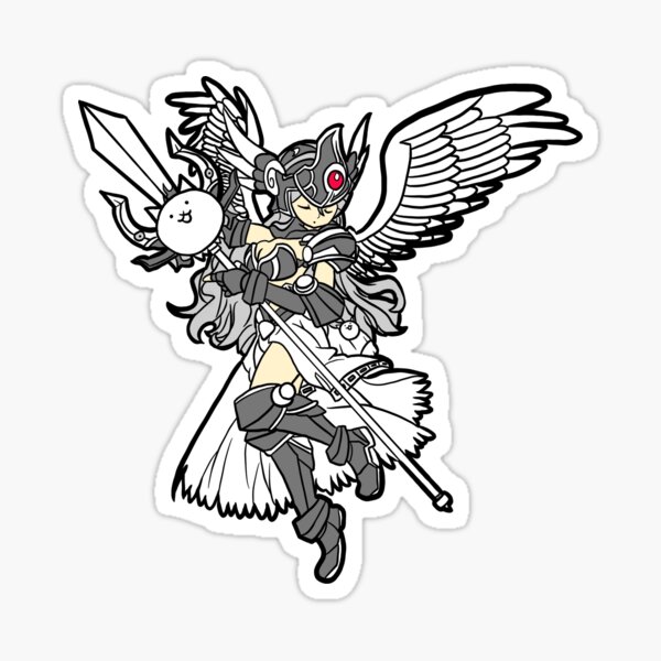 "True Valkyrie Cat" Sticker by CawnishGameHen | Redbubble