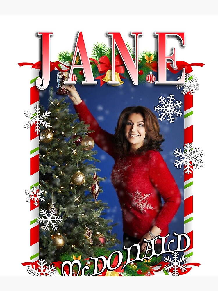 "Jane McDonald Christmas Tribute" Poster for Sale by CandelariaFlo ...