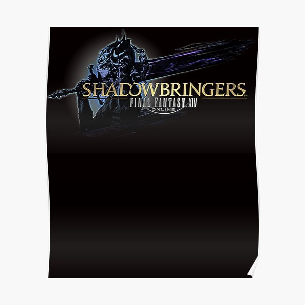 "Final Fantasy XIV Shadowbringers Logo Classic" Poster by rachelmack0 ...