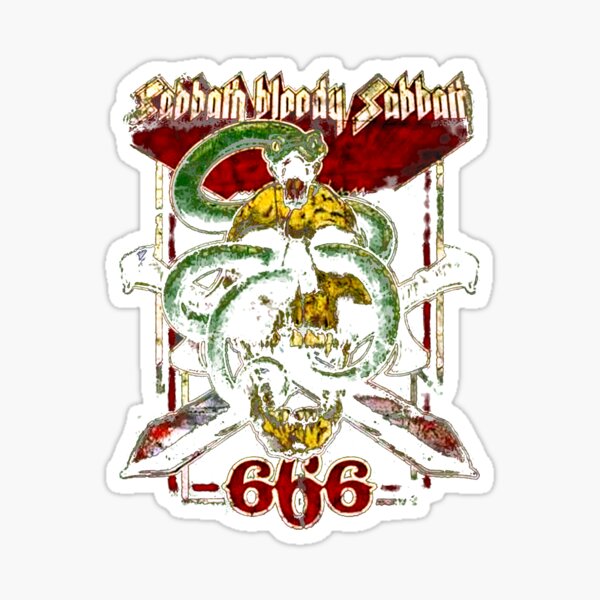 "666 - Bloody Sabbath - BEss selling" Sticker for Sale by Lantak ...