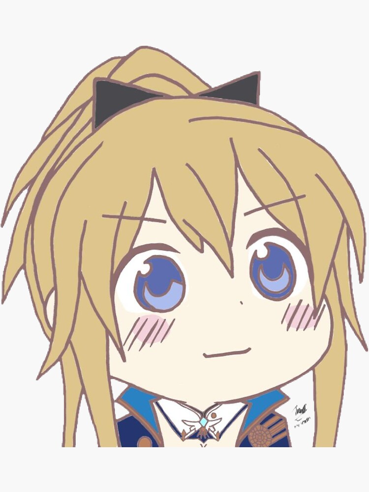 "Genshin Impact Chibi Jean Sticker" Sticker by karlawaifu | Redbubble