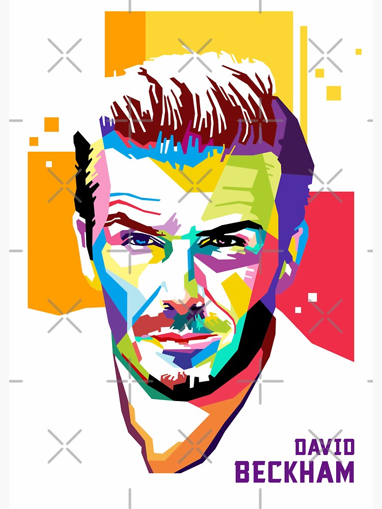 "david beckham pop art" Sticker by rafand23 | Redbubble