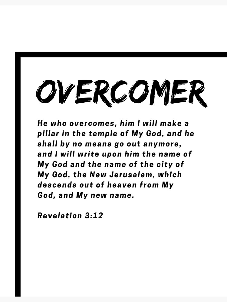 "Overcomer" Sticker for Sale by ZokaStore | Redbubble