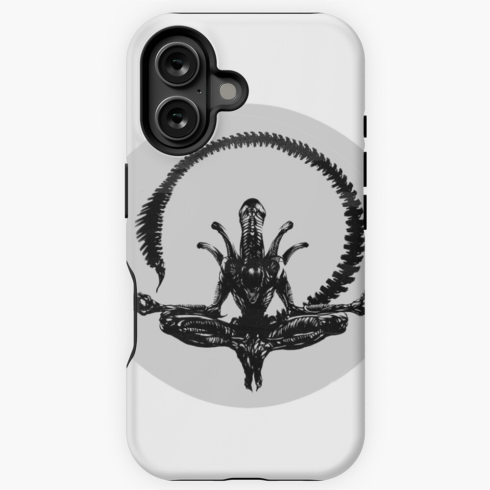 "meditating Xenomorph alien" Sticker for Sale by kidofwgkta | Redbubble