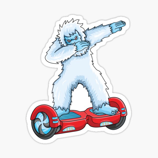 "Dabbing Yeti Vintage Sunset bigfoot lover yeti Skater Electric Self ...