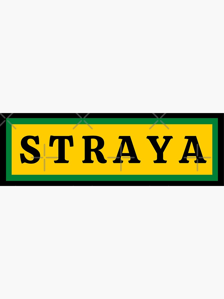 "Straya Fan Green and Yellow Plate" Sticker for Sale by FedSherDesign ...