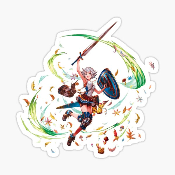 "Cartoon granblue farrah" Sticker for Sale by AndyArtic | Redbubble
