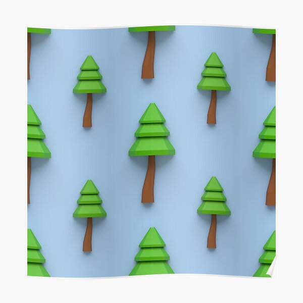 "Christmas Tree low poly art" Poster for Sale by XyzYzxZxyStudio ...
