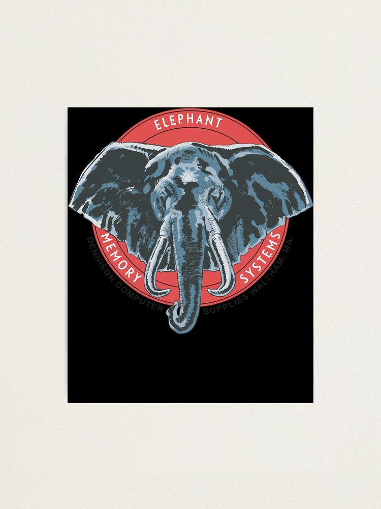 "Elephant Memory Systems Logo" Photographic Print for Sale by holmesnea ...