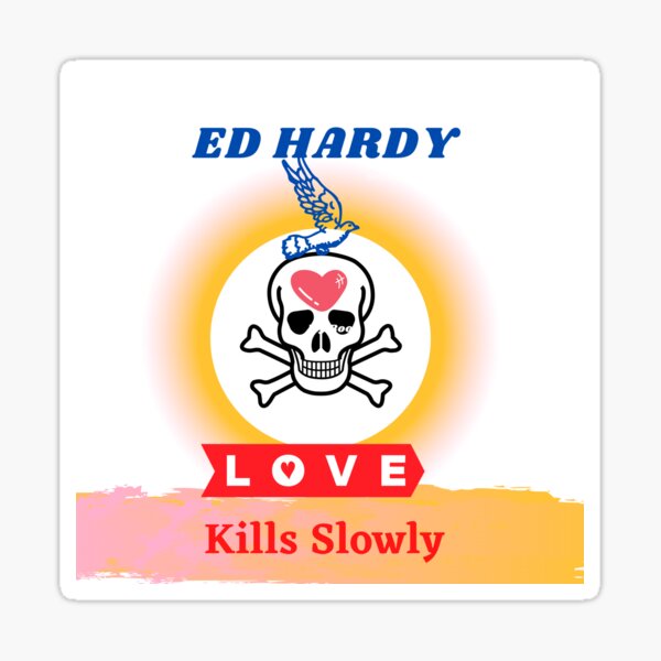 "Ed HARDY T-shirt 2022" Sticker for Sale by Arts2022design | Redbubble