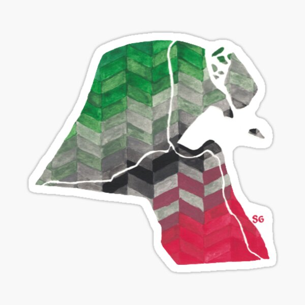 "Kuwait Sticker" Sticker for Sale by SharlaPaints | Redbubble