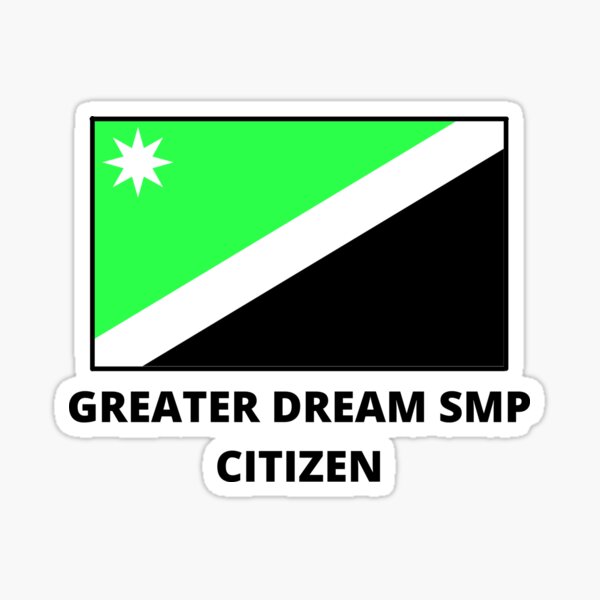 Greater Dream Smp Citizen Sticker For Sale By Theenglishrose Redbubble