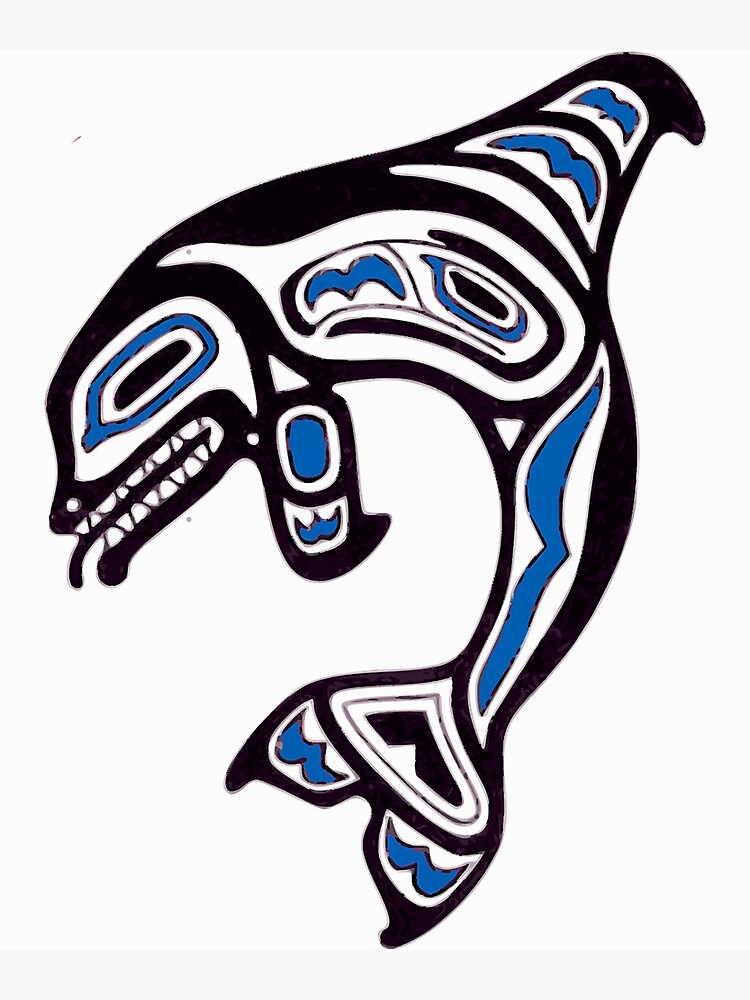"Killer Whale Orca Pacific NW Native American Indian" Poster for Sale ...