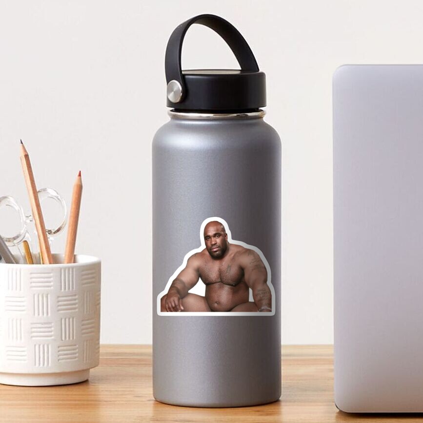 "Barry Wood sitting on bed Black Background " Sticker for Sale by ...