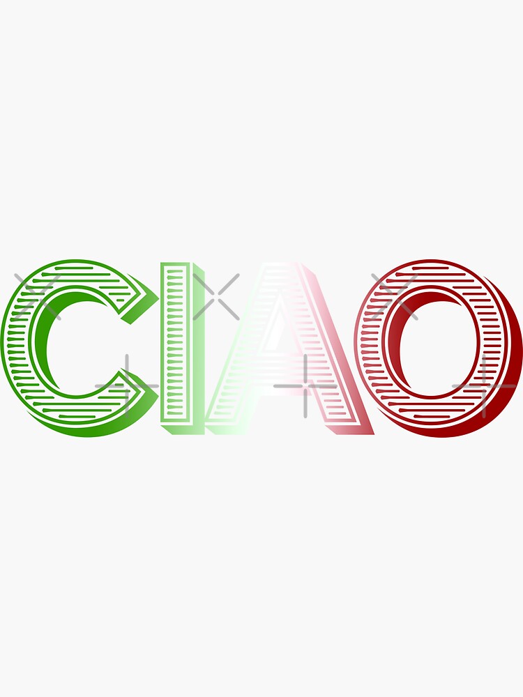 "Ciao" Sticker by lilboxofrandom | Redbubble