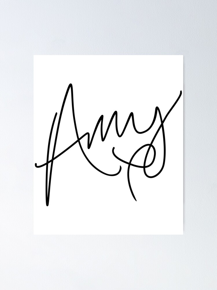 "Amy Winehouse_s Name " Poster for Sale by GayHedonist666 | Redbubble