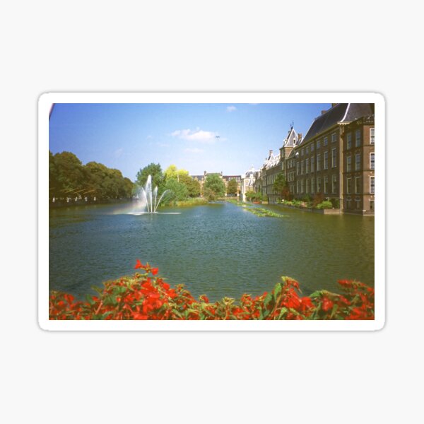 "View Along Lake Hof Vijver,The Hague, Summertime" Sticker for Sale by ...