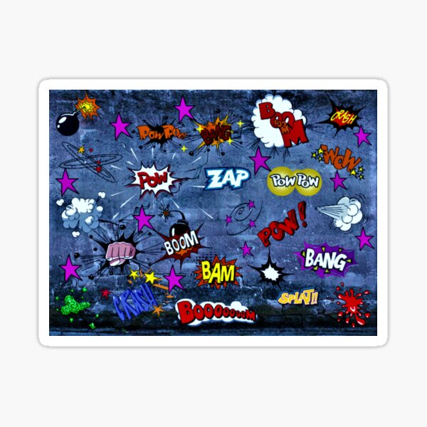 "COMIC STRIP" Sticker for Sale by BURPdesigns | Redbubble