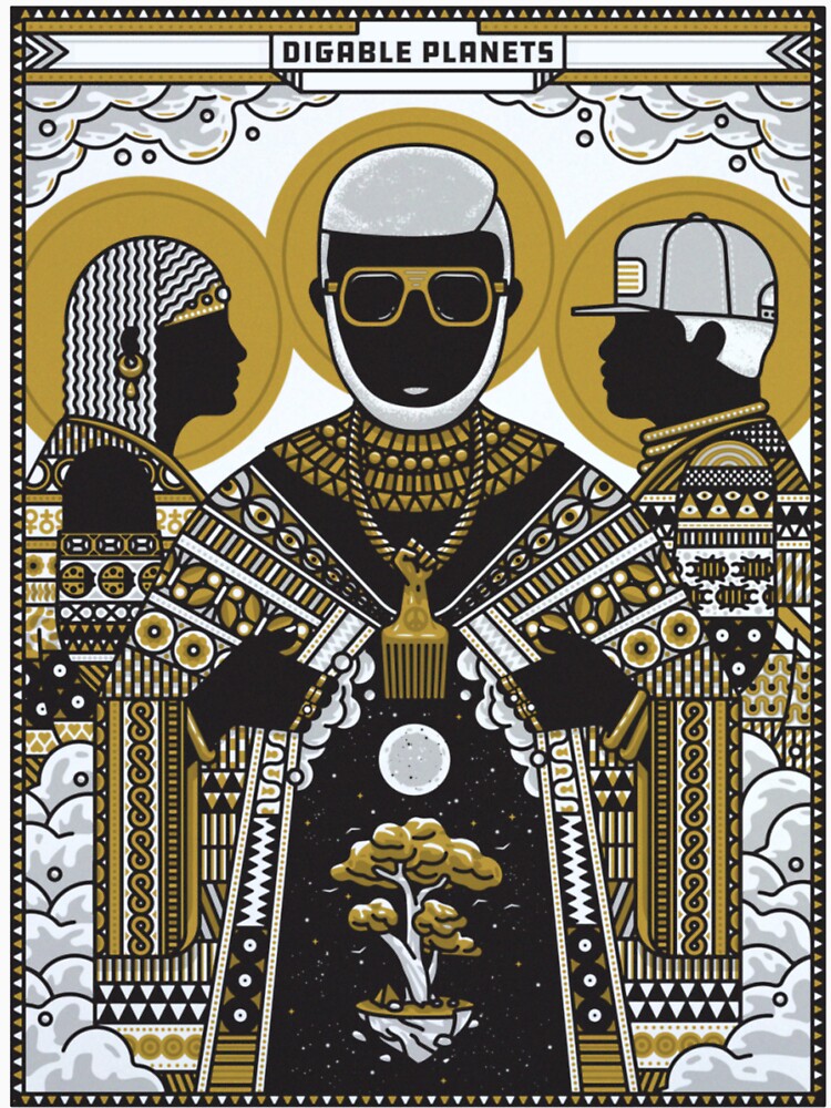 "DIGABLE PLANETS" T-shirt for Sale by jajali | Redbubble | digable ...