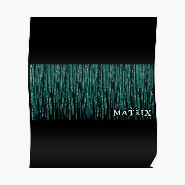"The Matrix Code Logo 4 | Resurrections | 2021" Poster by quangshirts ...