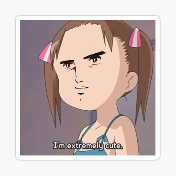 "Anime meme" Sticker for Sale by DangerNoodle123 | Redbubble