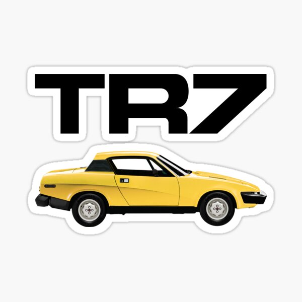 "Triumph TR7 Profile - YELLOW" Sticker by CellularSong | Redbubble