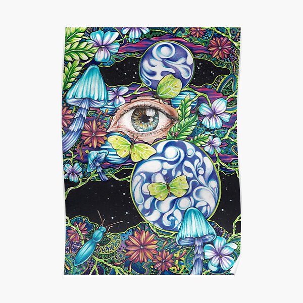 "Psychedelic zentangle" Poster for Sale by emi-draw | Redbubble