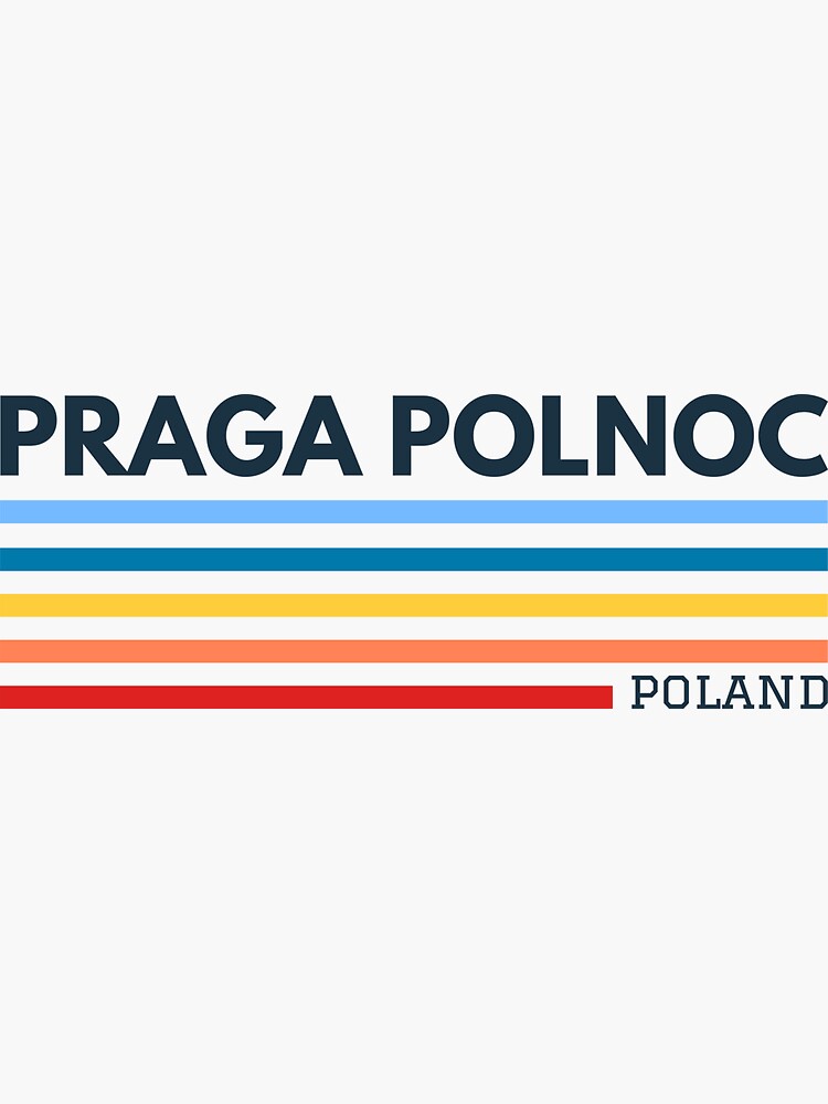 "Praga Polnoc Poland" Sticker for Sale by europelines | Redbubble