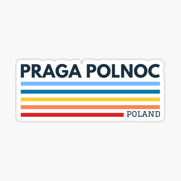 "Praga Polnoc Poland" Sticker for Sale by europelines | Redbubble