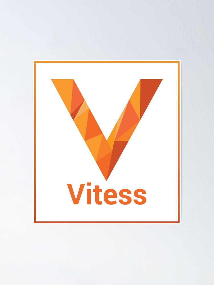 Póster «Logotipo de Vitess: un sistema de agrupación de bases de datos ...