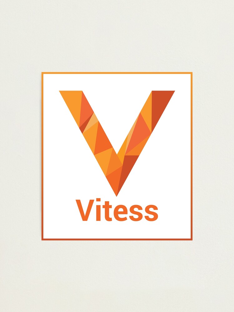 "Vitess Logo – A database clustering system for MySQL" Photographic ...