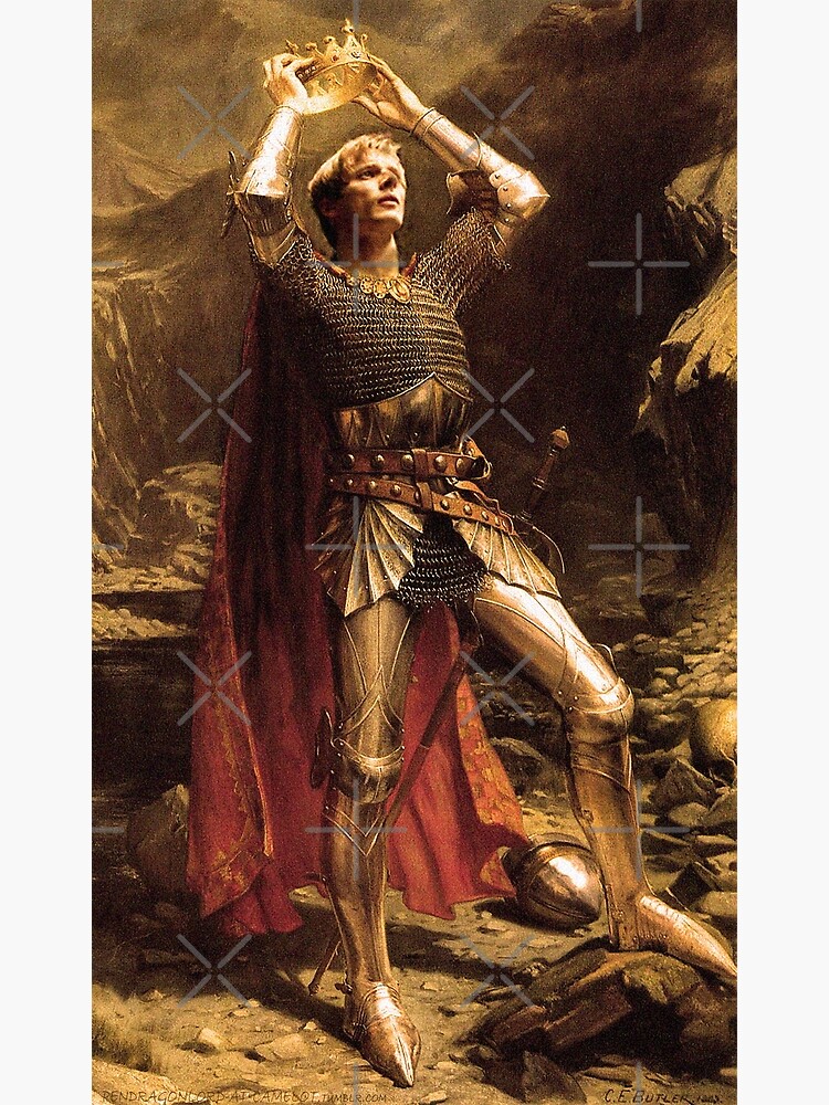 Póster «Bradley James como el Rey Arturo - Pintura original de Charles ...