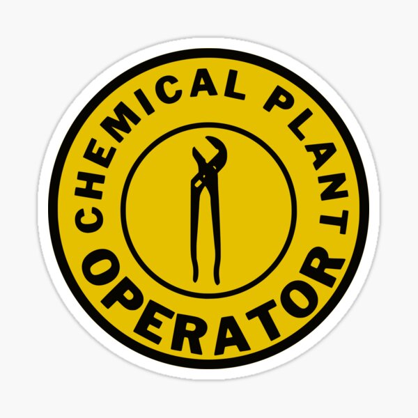"Chemical Plant Operator" Sticker for Sale by Vaqron | Redbubble
